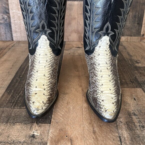 Tony Lama | Shoes | Tony Lama Vintage Snakeskin Western Cowboy Boots ...